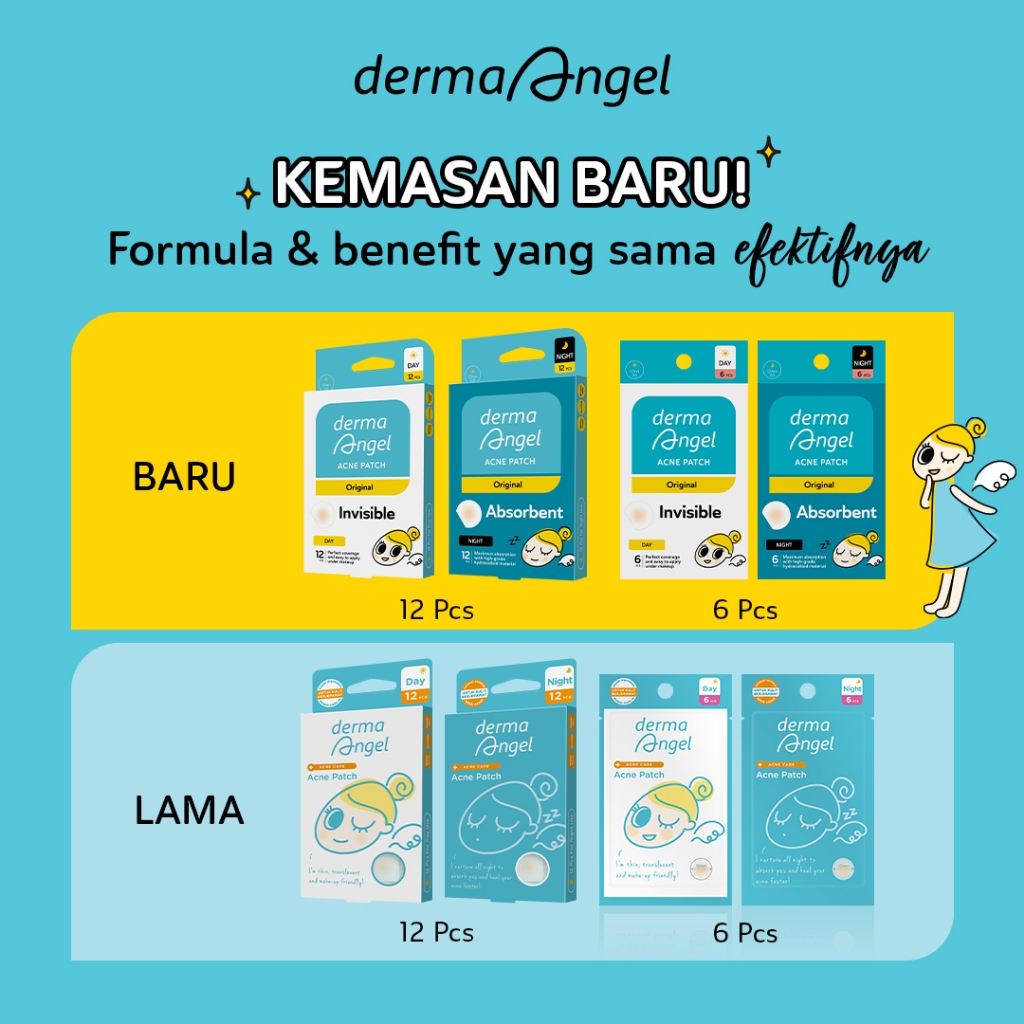 Jual [ORIGINAL] DERMA ANGEL ACNE PATCH DAY & NIGHT Obat Tempel Jerawat ...