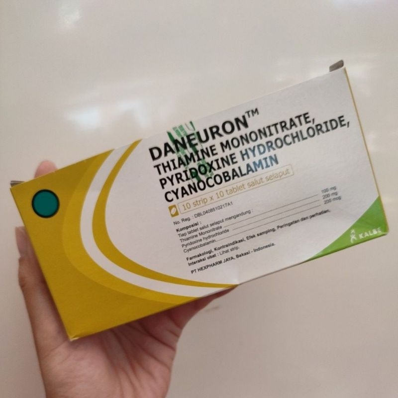 Jual DANEURON strip 10 tablet neurobion Vitamin B1 B6 B12 kesemutan ...