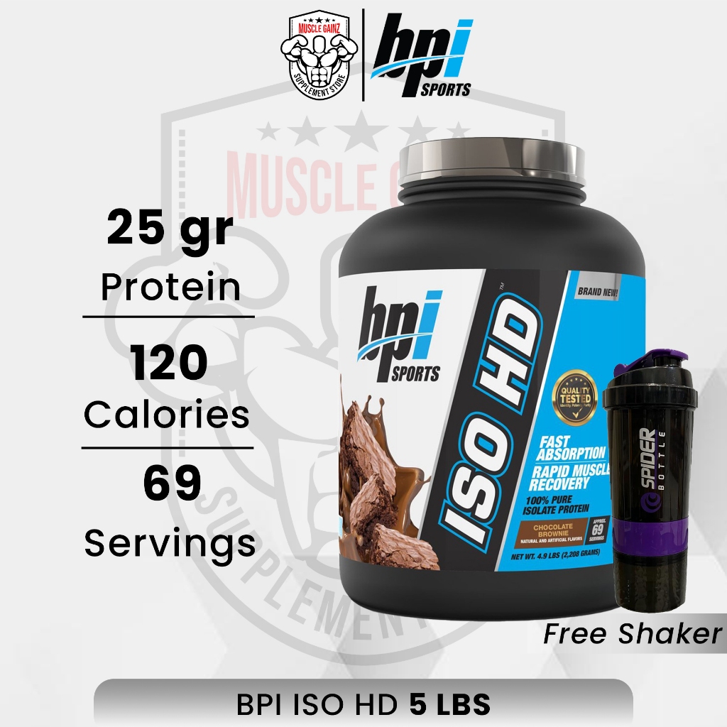 Jual BPI ISO HD 5lbs Whey Isolate Whey Protein Susu Protein | Shopee ...