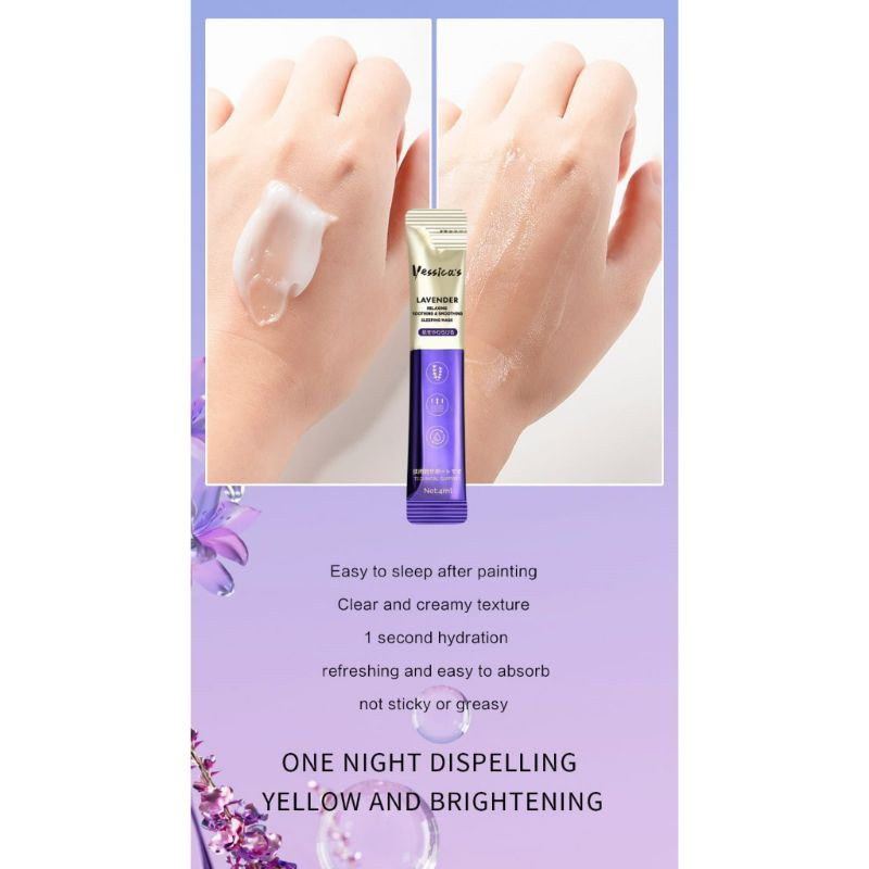 Jual YESSICA SLEEPING MASK ISI 20 SACHET ( HYALURONIC ACID 24K ...