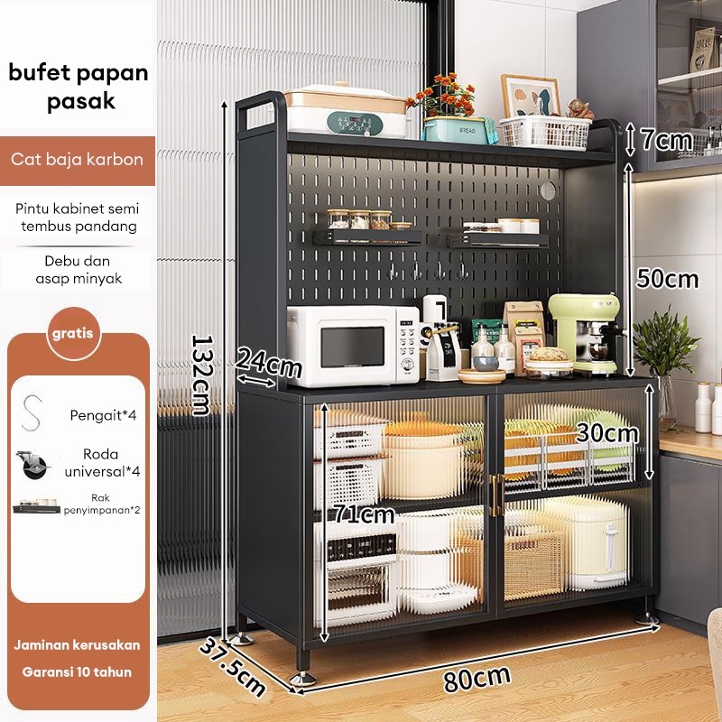 Jual Rak Dapur Lemari Dapur Dengan Pintu Rak Lemari Piring Lantai ...