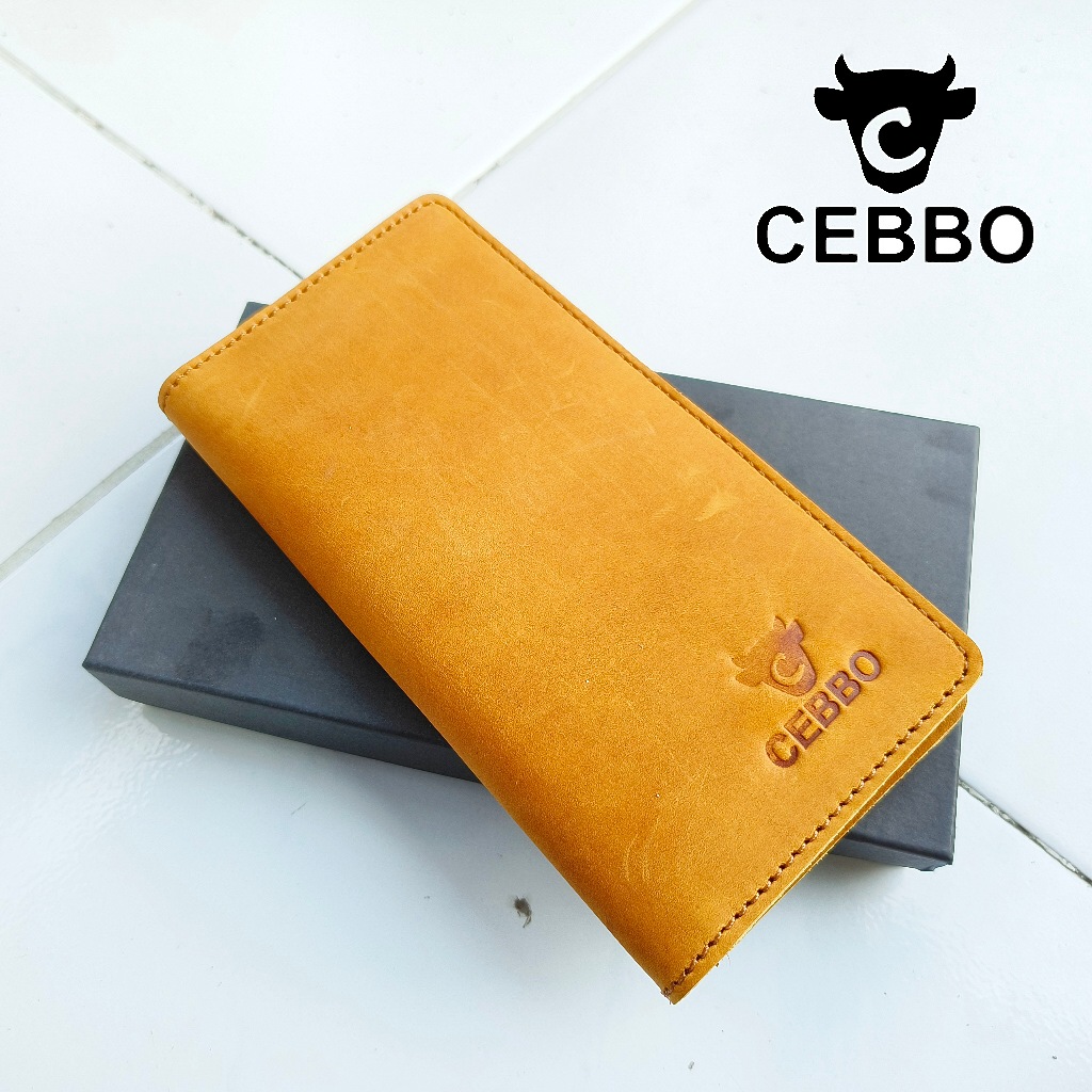 Jual Dompet Panjang Kulit Sapi Asli Crazy Horse Leathe Merk CEBBO ...