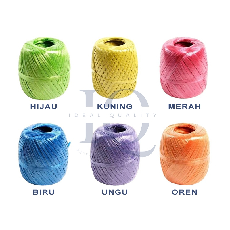 Jual Tali Rafia Super Merek Lonceng Warna Merah/Biru/Kuning/Hijau/Ungu ...