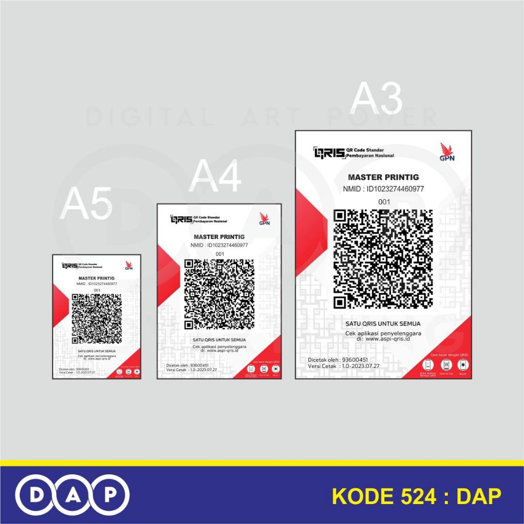 Jual 524 - Stiker QRIS, QRCode, Barcode, Sticker Vinyl, Cutting ...