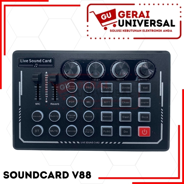 Jual LIVE SOUND CARD V88 100% ORIGINAL BERKUALITAS TINGGI !! | Shopee ...