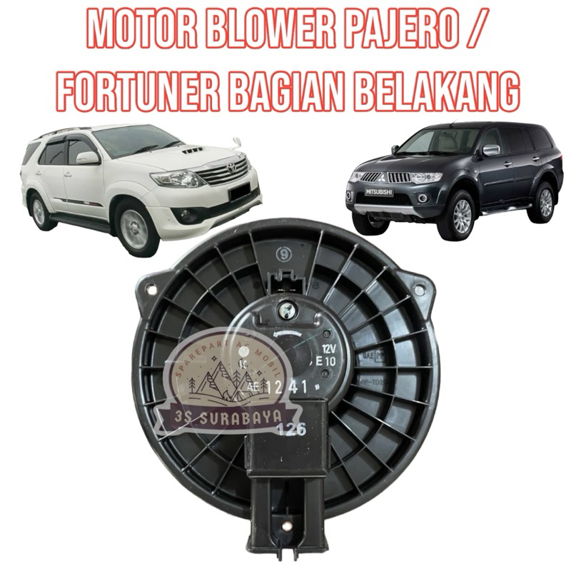 Jual Motor Blower Pajero / Fortuner Bagian Belakang Ac Mobil (Baru/New ...