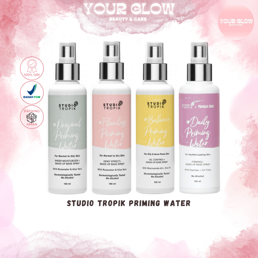 Jual Studio Tropik Priming Water | Primer Wajah Original Flawless Balance Daily Makeup Tahan ...