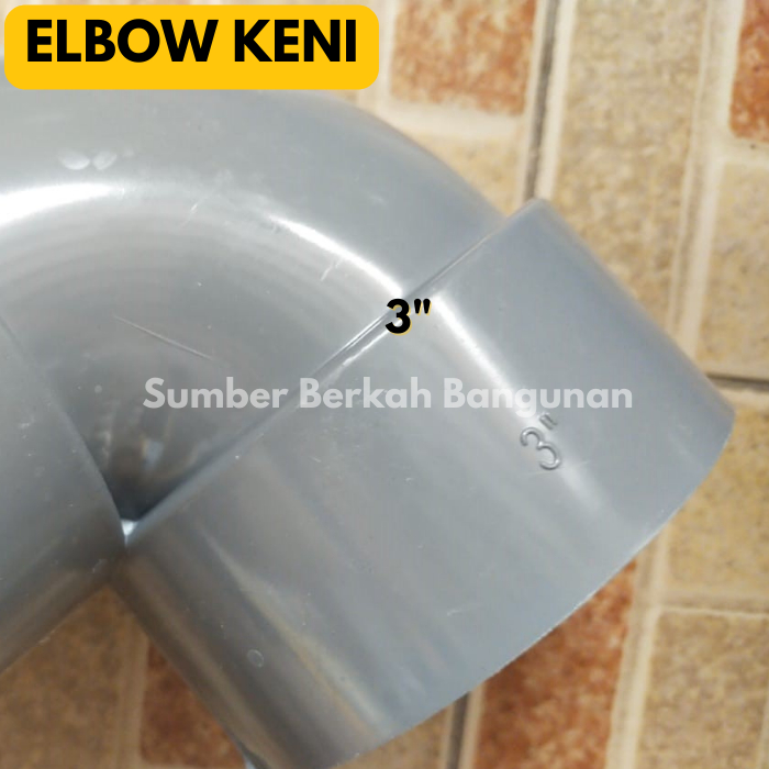Jual FITTING KENI ELBOW PVC D 3-4 INCH RUCIKA | Shopee Indonesia