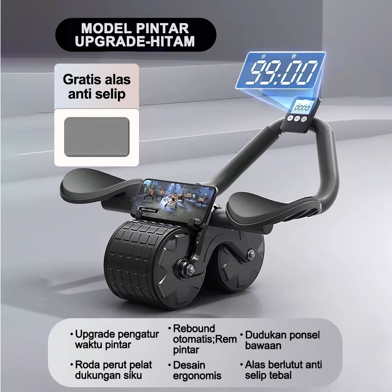 Jual Ab Roller 2in1 Ab Roller Wheel / Alat Push Up Stand Bar Alat Gym / Alat Sit Up | Shopee ...