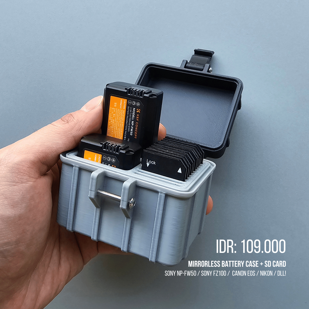 Jual Mirrorless Camera Battery Case / NIKON FUJI CANON SONY / 3d ...