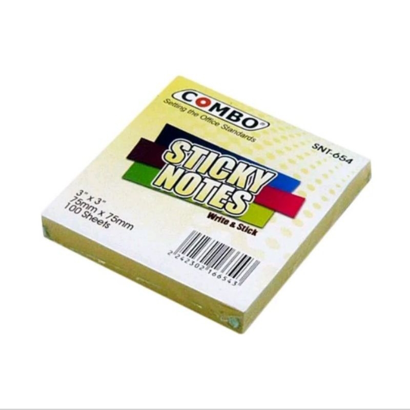 Jual COMBO STICKY NOTES/MEMO TEMPEL/KERTAS MEMO STICK SNT-654 KUNING ...