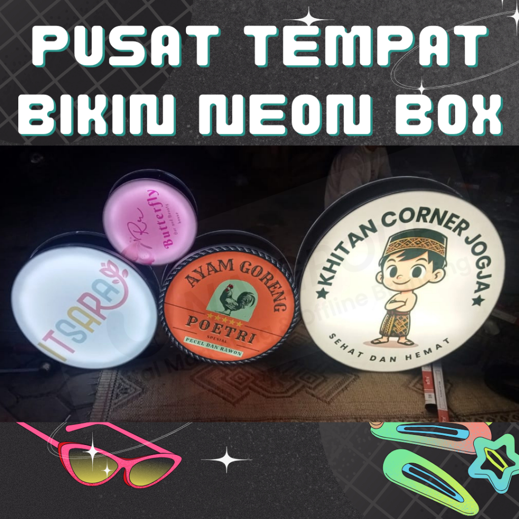 Jual Neon Box Akrilik Bulat 2 Sisi - Neon Box Akrilik - Neon Box Toko ...