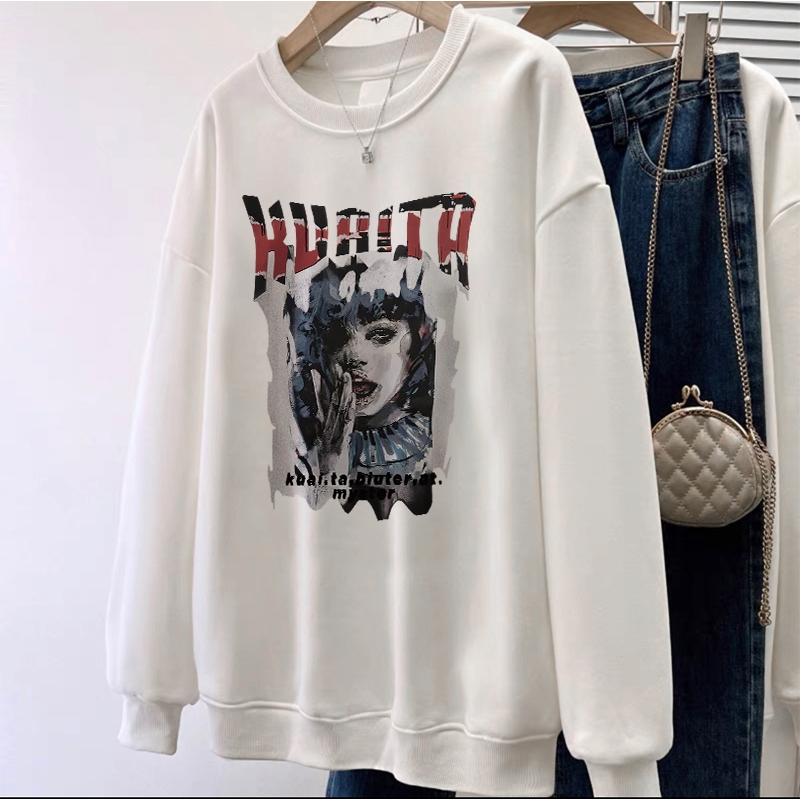 Jual FORTEID sweater Lengan Panjang oversized sweater wanita premium ...