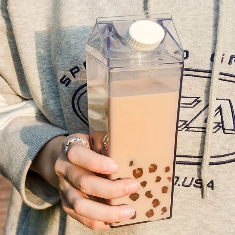 Jual Botol Minum Transparan / Water Bottle Milk Box Container | Shopee ...