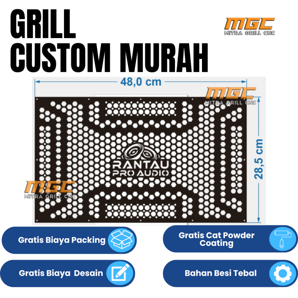 Jual Grill ram spiker TERKUAT DI BUMI Grill Box Speaker 10 Inch ...