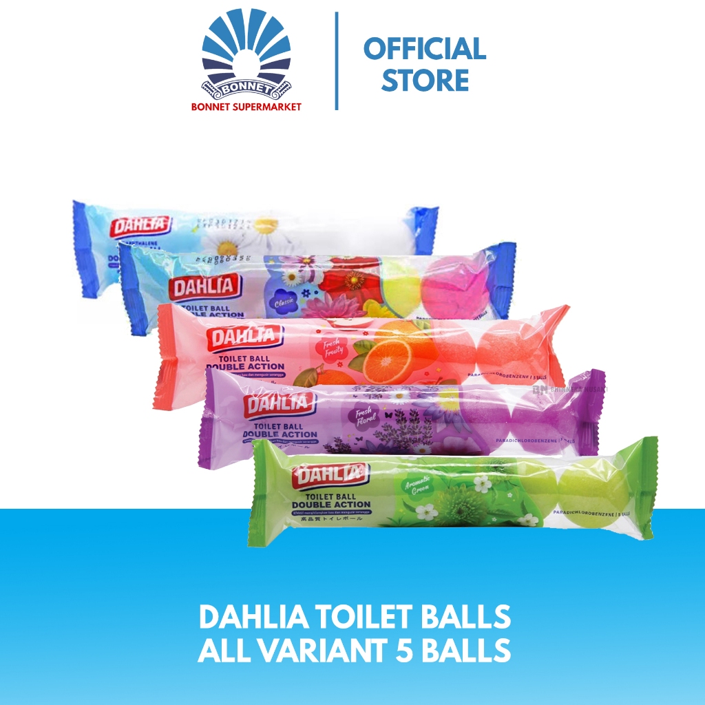 Jual Dahlia Toilet Ball Double Action 5 Balls 200g | Shopee Indonesia
