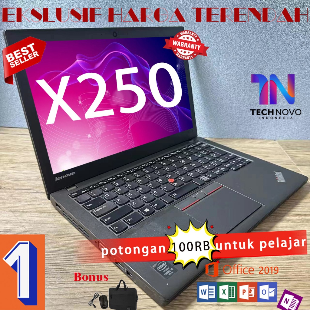 Jual Lenovo Thinkpad laptop X250 240 X230 X220 Core i3/i5/i7 4gb/8gb ...