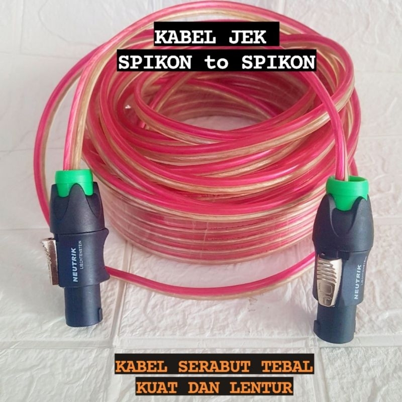 Jual Kabel audio spiker 2x80 serabut tebal + spikon nk nutrik ~ 5 METER ...
