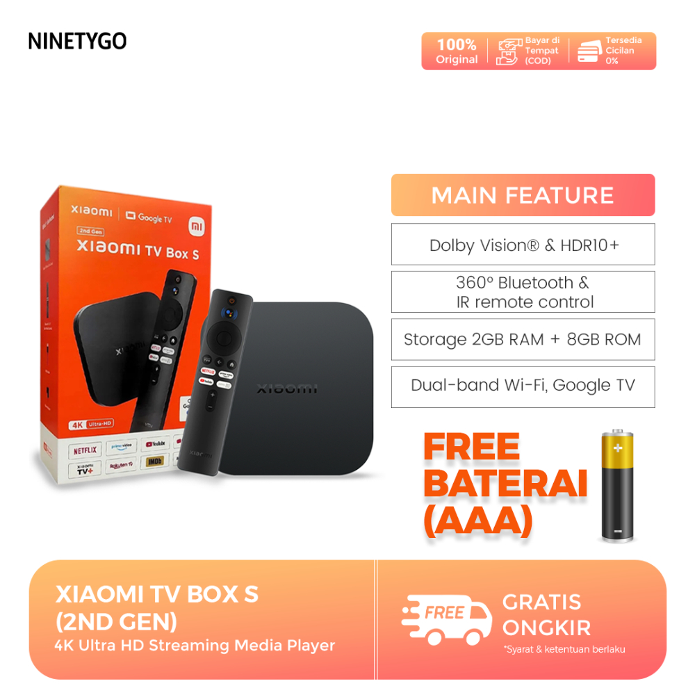 Jual TV Box S 2nd Gen│4K Ultra HD Streaming Media Player Quad-core ...