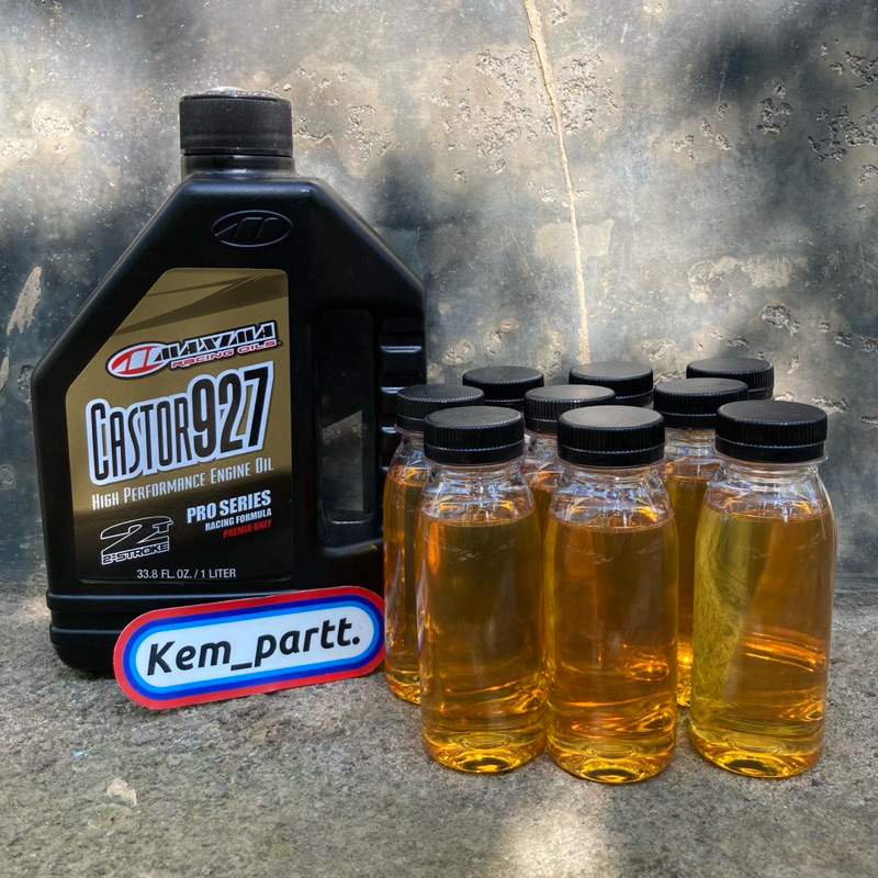 Jual Oli samping maxima castor 927 2t coklat repack kemasan 100ml ...