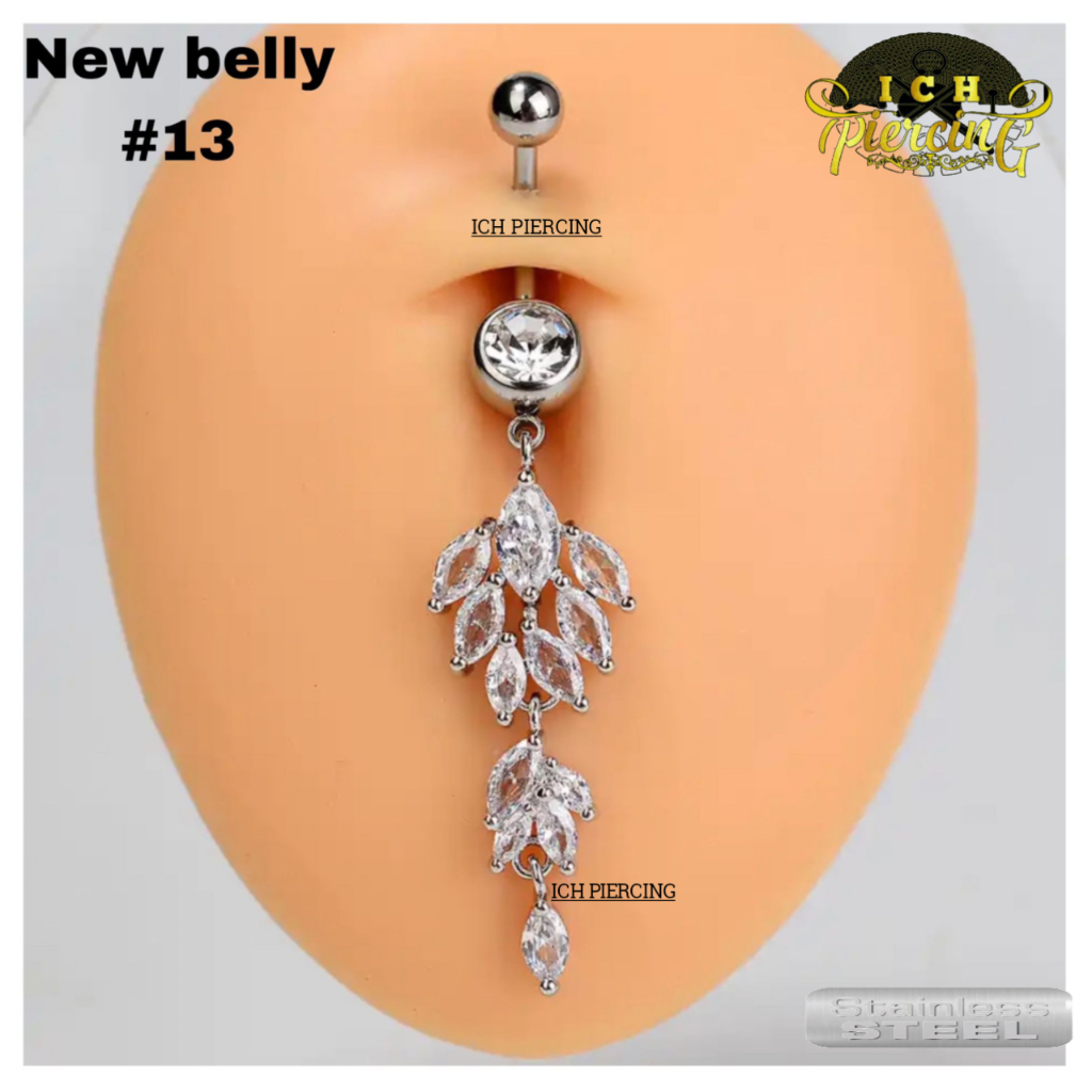 Jual ICH Anting Pusar Permata gantung Stainles Stell / Belly Piercing ...