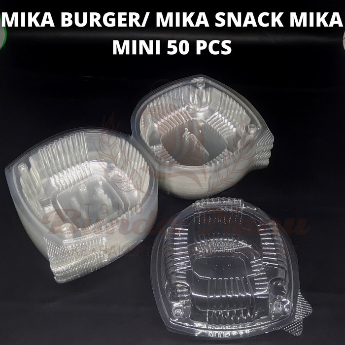 Jual TEMPAT MIKA PLASTIK BURGER TRAY BURGER TEMPAT SNACK ISI 25 PCS ...