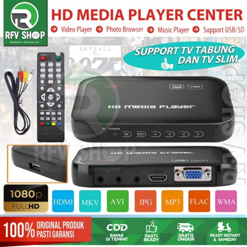 Jual HDMI Media Player Full HD 1080P Pemutar video, Musik, Foto HDMI ...