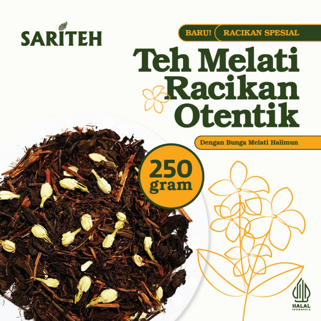 Jual [Sariteh Indonesia] Teh Melati Racikan Otentik for Es Teh Solo ...