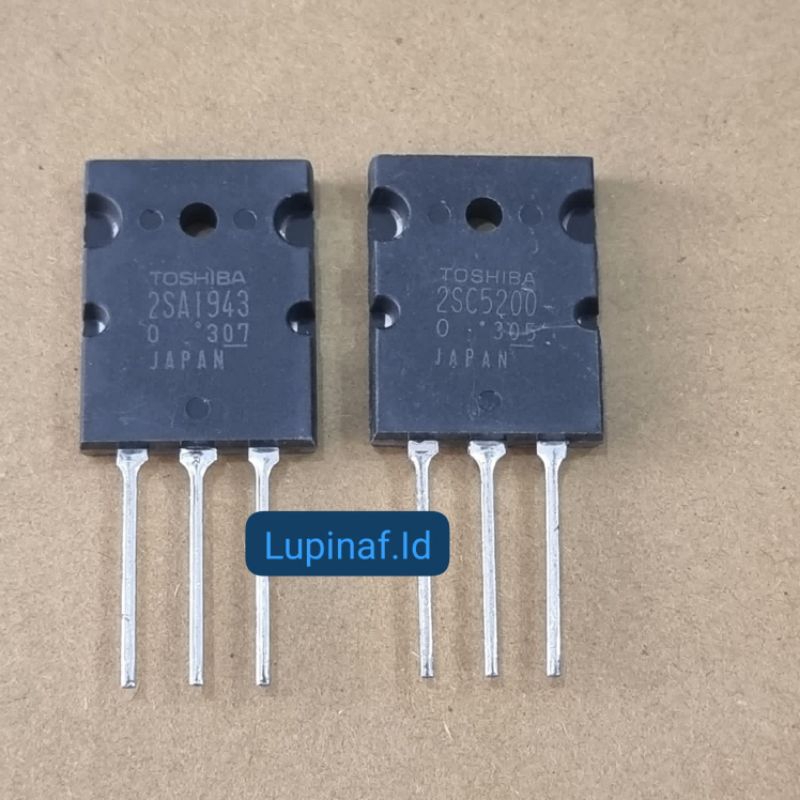 Jual TRANSISTOR 2SA1943 2SC5200 1943 5200 S0 S3 S4 TOSHIBA SUPER ORIGINAL | Shopee Indonesia