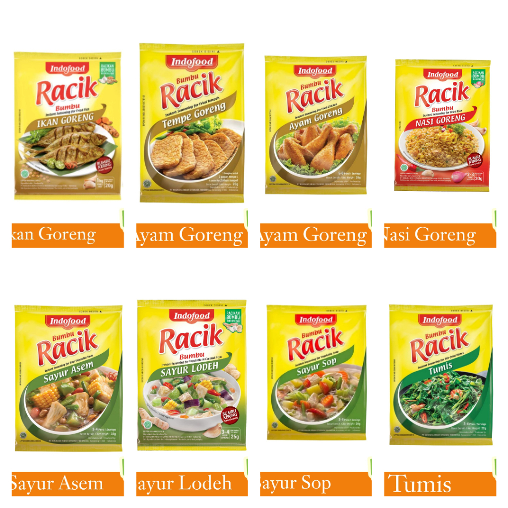 Jual Racik Tumis / Racik Nasi Goreng / Racik Ayam Goreng / Racik Sayur ...