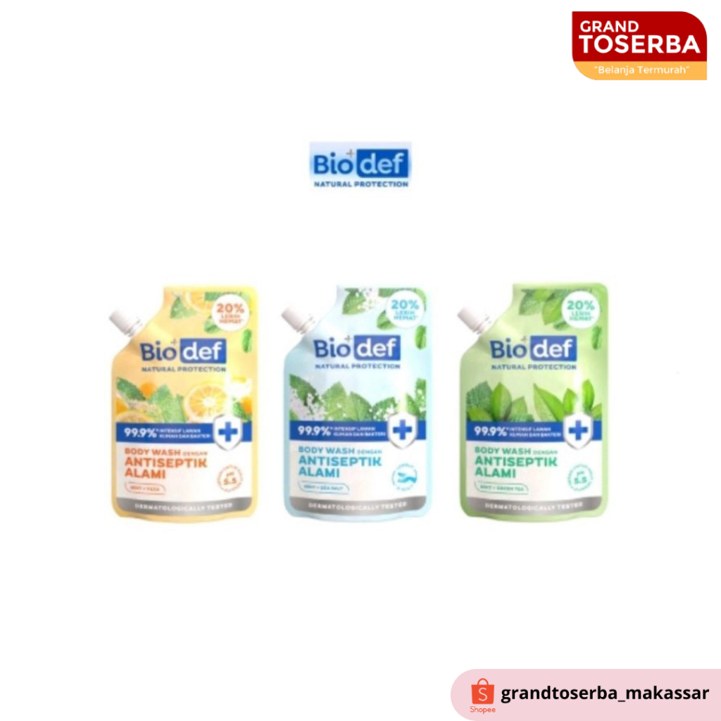 Jual BIODEF Natural Protection Body Wash 400ml Pouch/ Sabun Mandi ...
