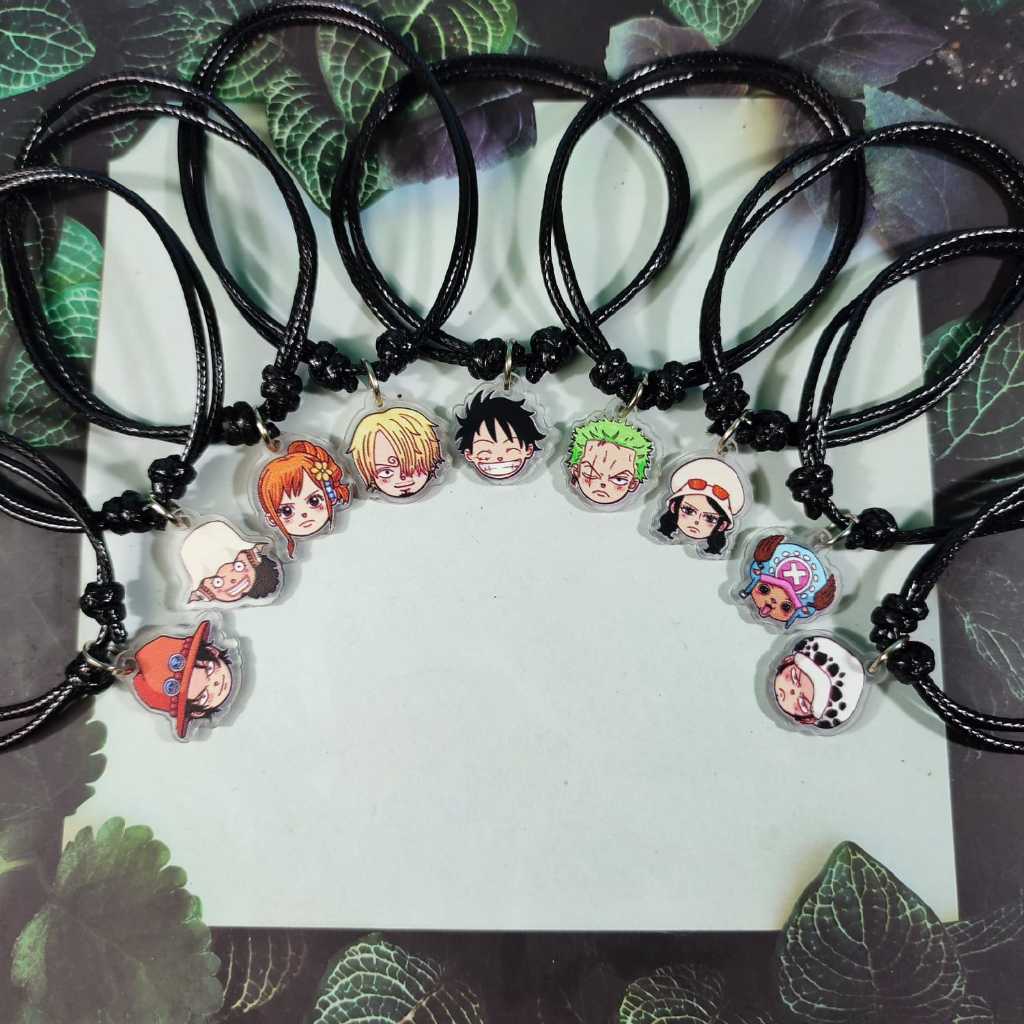 Jual Gelang Tali Single Charm Anime One Piece - Bracelet Single Charm ...
