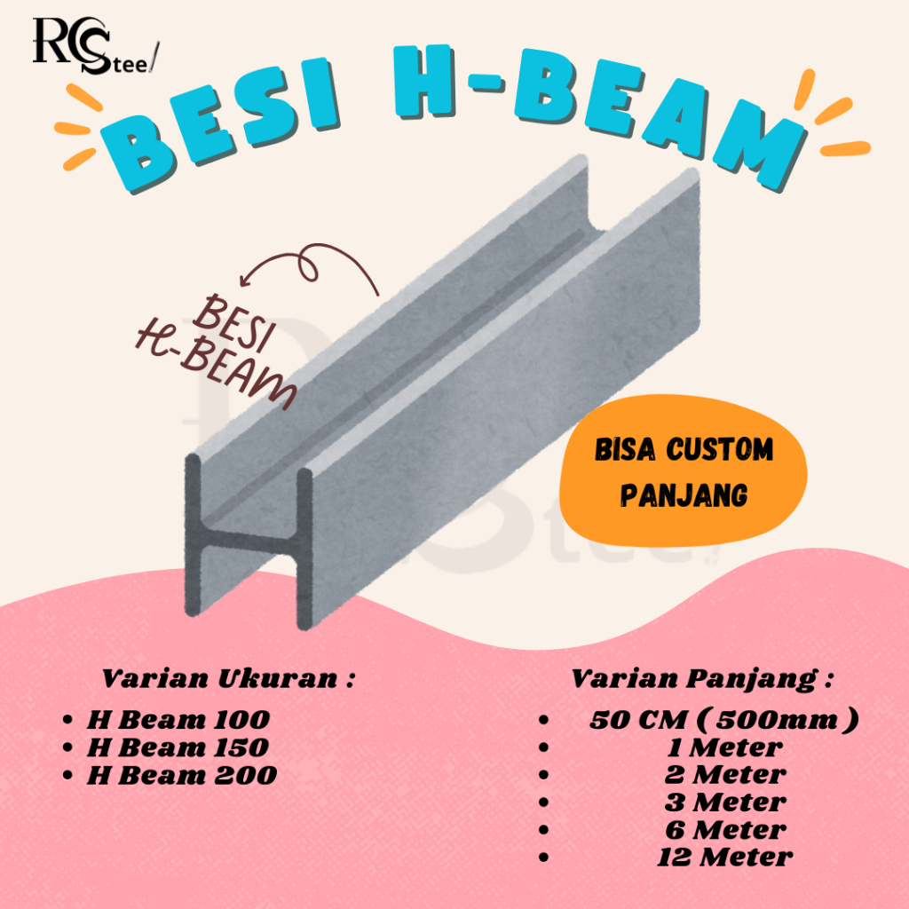 Jual H Beam 150 x 50 CM ( 500mm ) | Shopee Indonesia