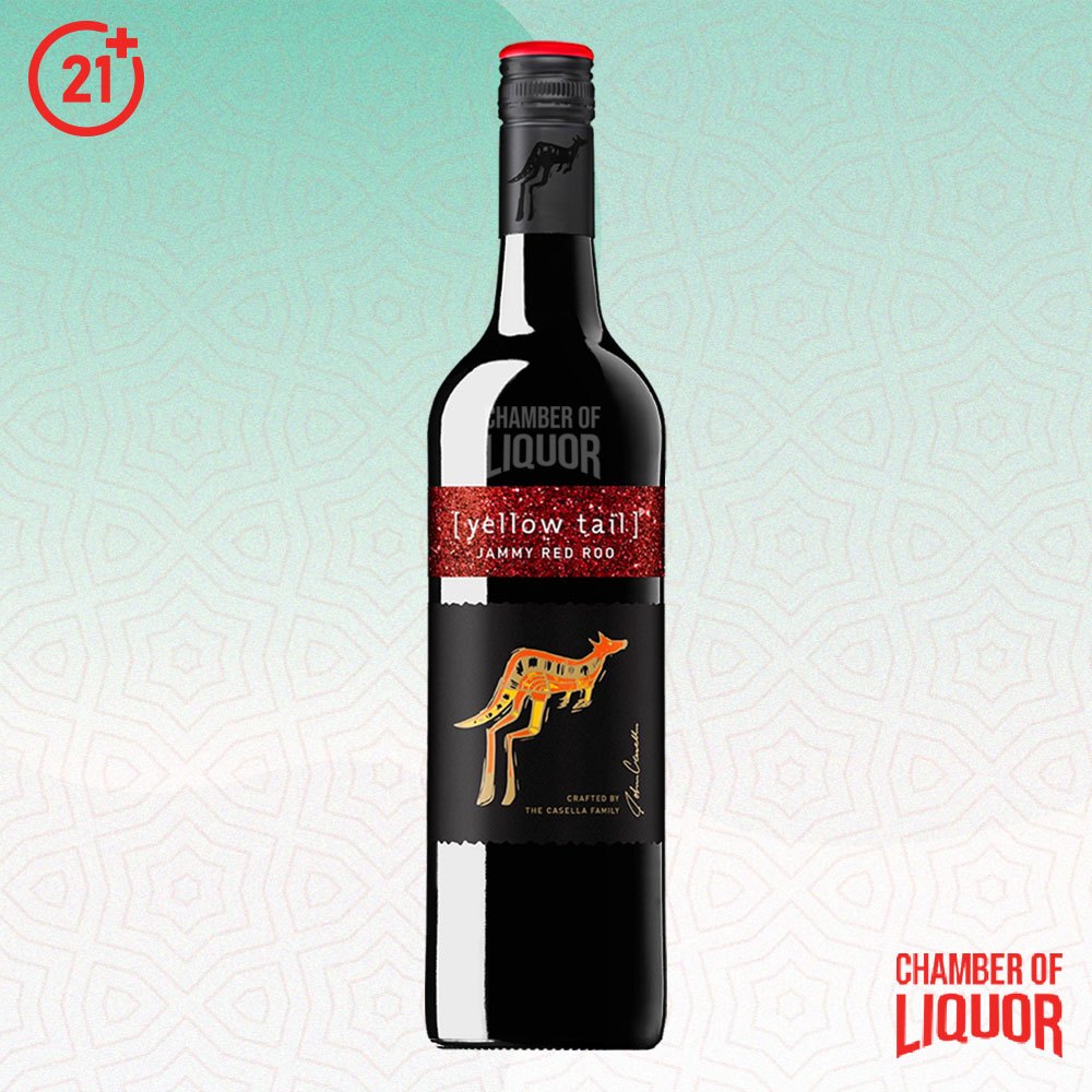Jual Yellow Tail Jammy Red Roo Australian Sweet Wine 750ml | Shopee ...
