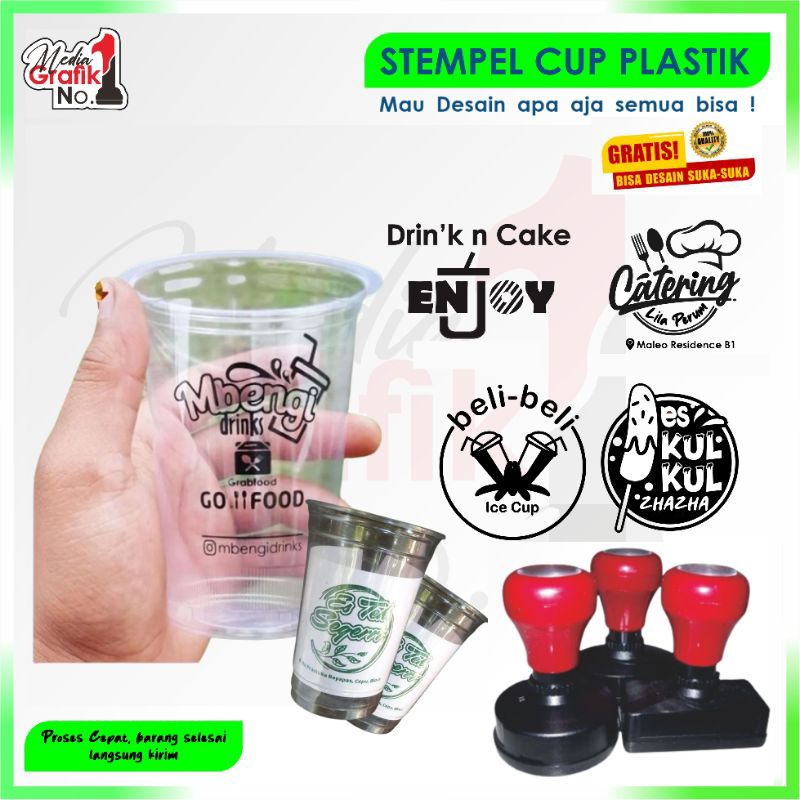 Jual COD Stempel Cup Gelas / Stenpel Cangkir / Stampel Minuman Atau ...