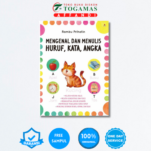 Jual MENGENAL DAN MENULIS HURUF, KATA, ANGKA - RAMBU PRIHATIN - anak ...