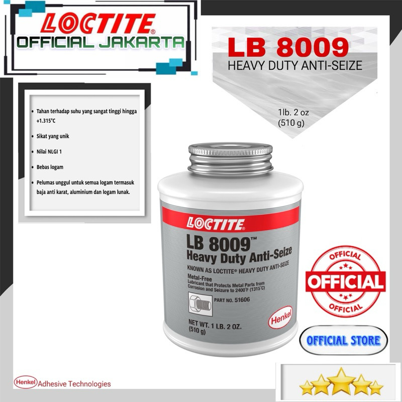 Jual LOCTITE LB 8009 Loctite LB8009 Heavy-Duty Anti-Seize Agent 510g Loctite LB8009 PART NO ...