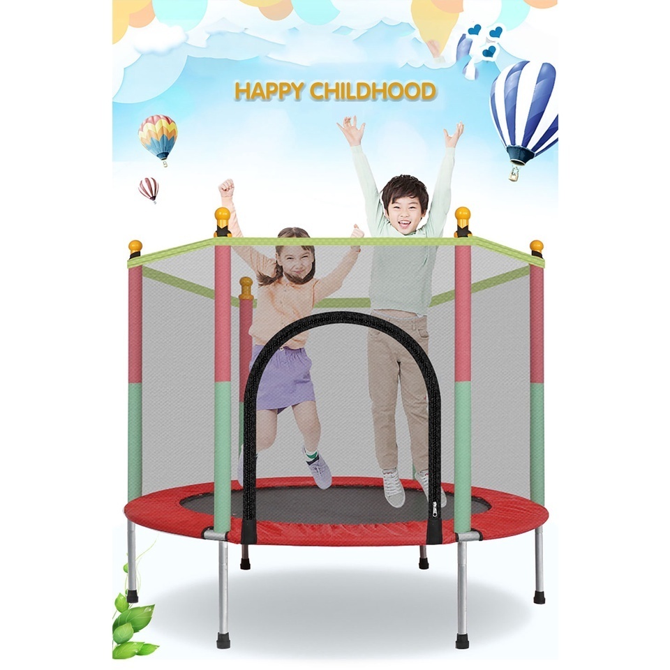 Jual Trampolin Mainan Anak Viral Diameter 140 cm Rekomendasi Olahraga Lompat Murah Trampoline ...