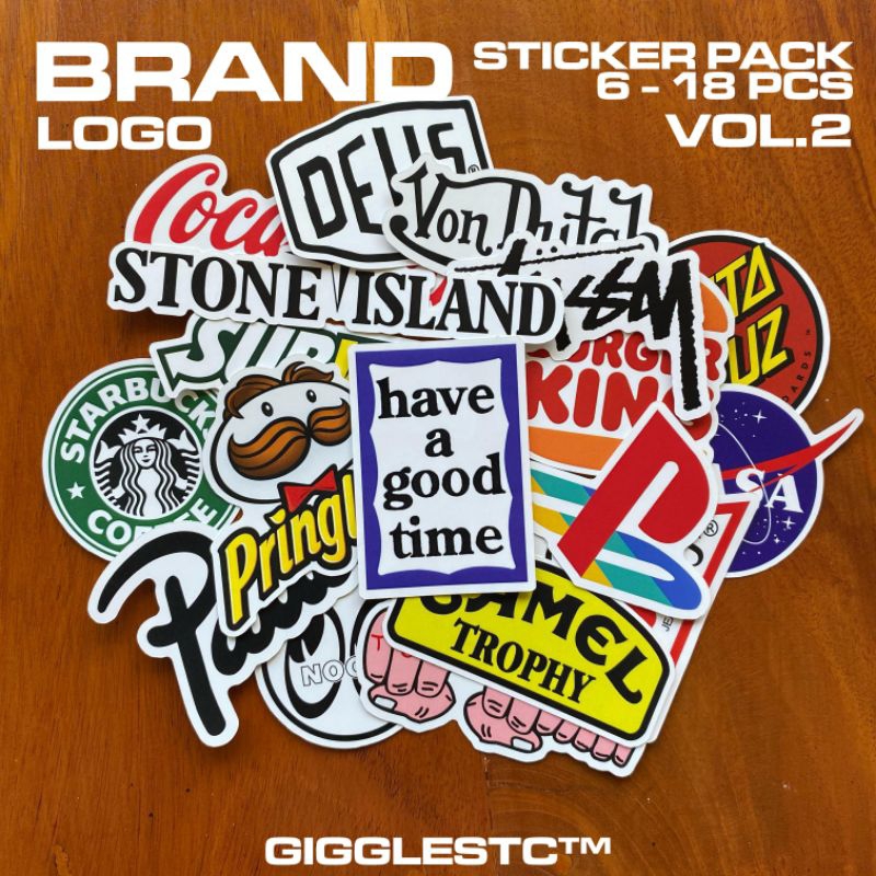 Jual Sticker Pack Brand Logo Vol.2 | Shopee Indonesia