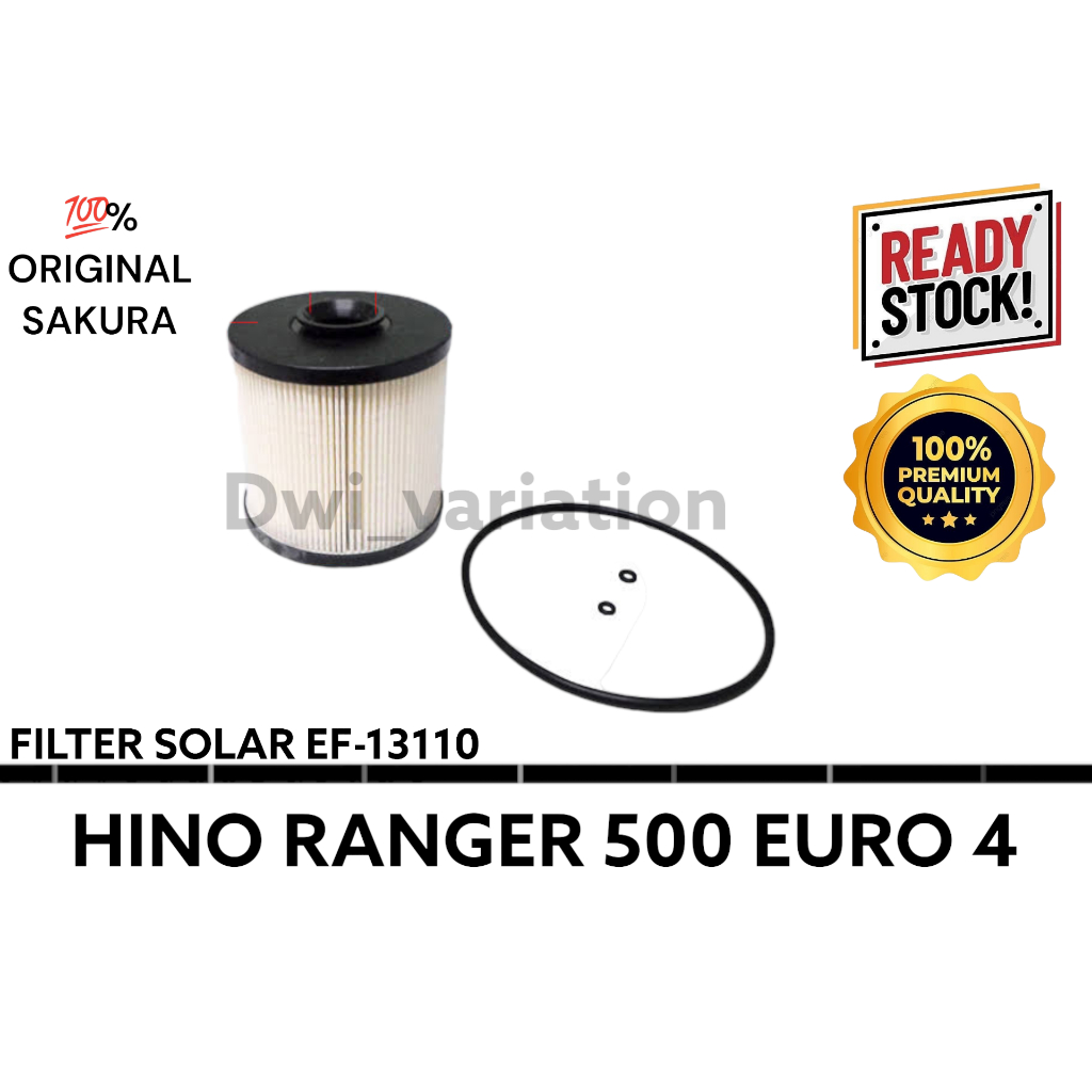 Jual FILTER SOLAR HINO RANGER 500 EURO 4 ORIGINAL PRODUK SAKURA EF ...