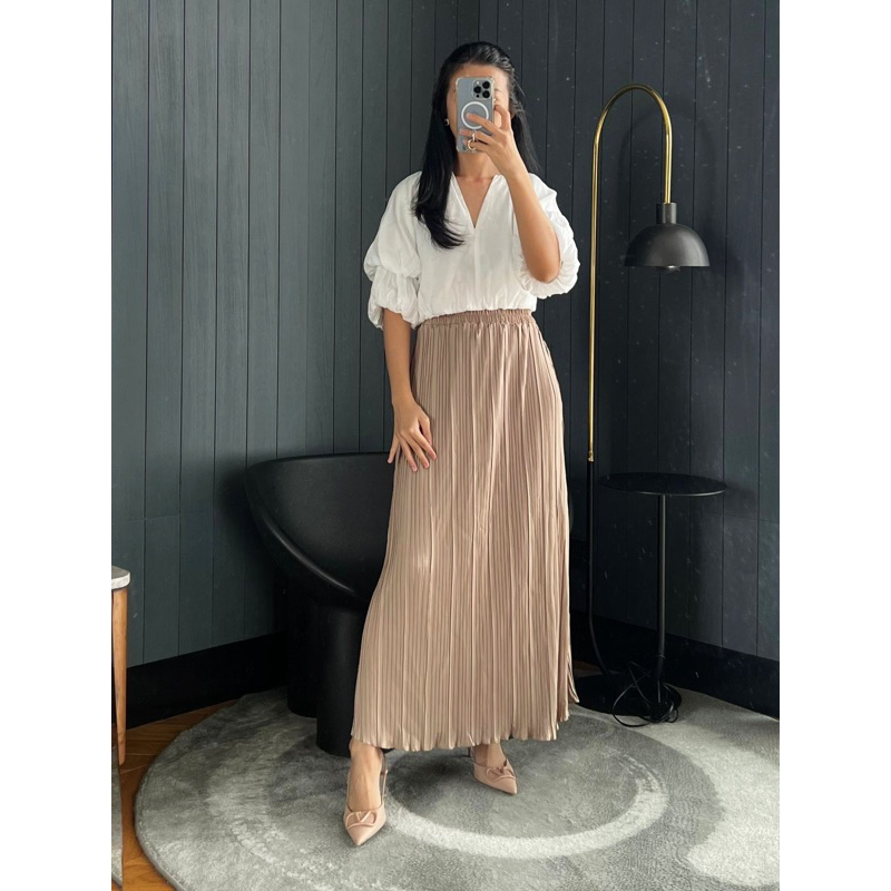 Jual Rok PANJANG Plisket BB WAVY / Rok BB Wavy / rok plisket bb wavy ...