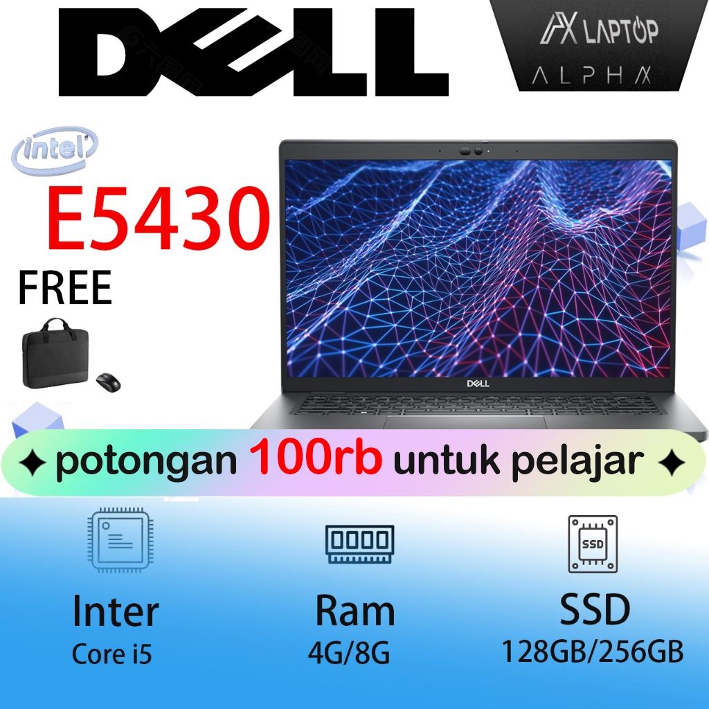 Jual Laptop Dell Latitude E5430 E5440 E5450 Touch Intel Core i5 Ram 8GB Storage ssd 128GB/256GB ...
