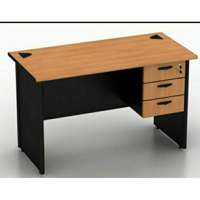 Jual MEJA KERJA Minimalis 3 Laci / Meja Kantor / Meja Belajar / Meja ...