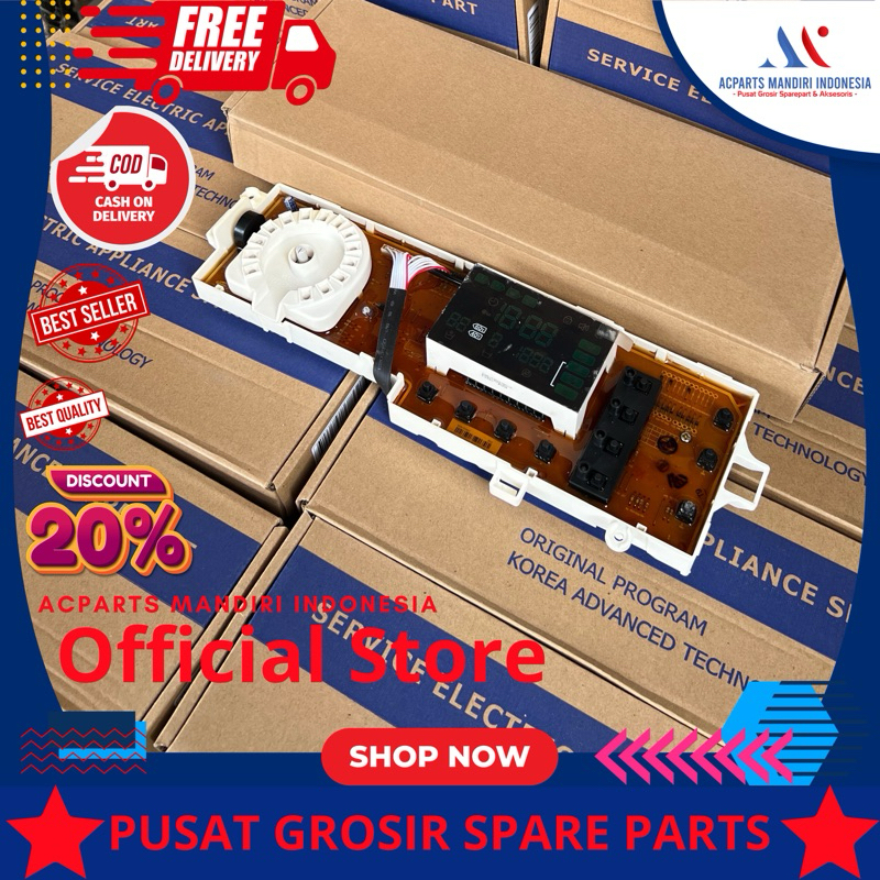 Jual SAMSUNG WF756U2SAWQ 7.5kg, Modul pcb mesin cuci Front loading | Shopee Indonesia