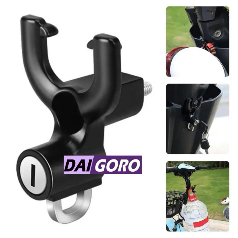 Jual Gantungan Barang Helmet Lock Kunci Helm Cantolan Cantelan Hook ...