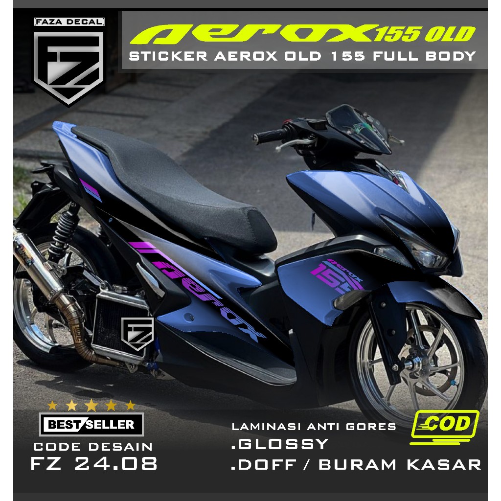 Jual (COD)Decal Stiker Aerox 155 old full body grafis gradasi terbaru ...