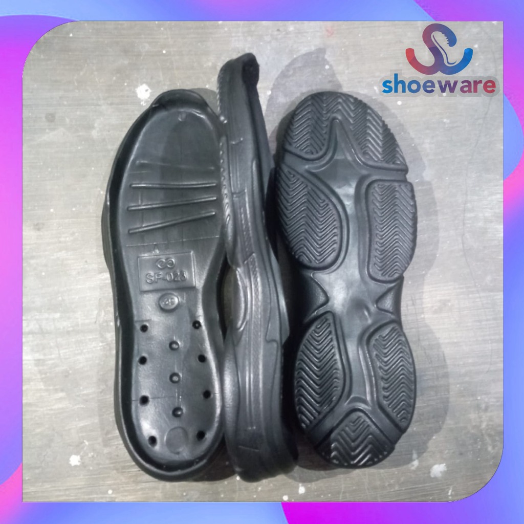 Jual outsole sepatu outsol mid round wave black ringan sol | Shopee ...