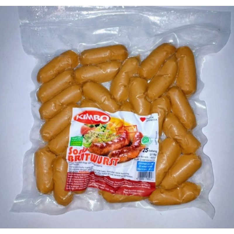 Jual KIMBO SOSIS BRATWURST MINI COCKTAIL 450 gram | Shopee Indonesia