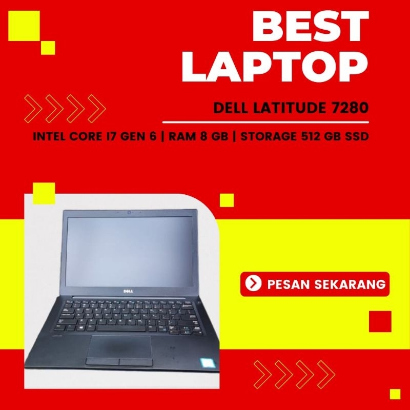 Jual LAPTOP DELL LATITUDE 7280 | INTEL CORE I7 GEN 6 | RAM 8 GB ...