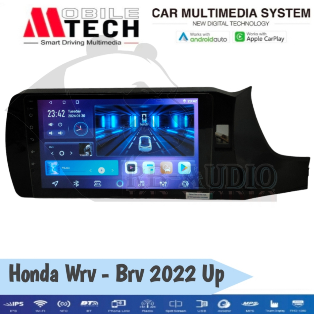 Jual Head Unit Android Mtech For Honda Wrv - Brv 2022 up 9 inch ...